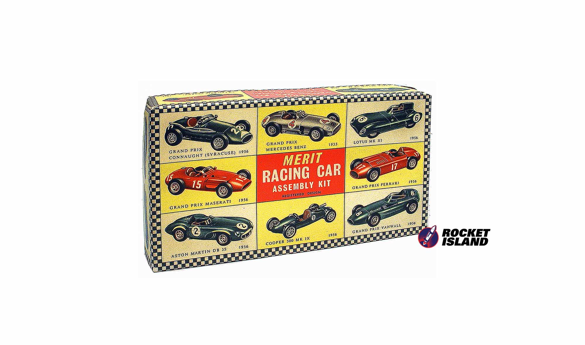 Merit Racing Car Kit (1960s) - Rocket Island Vintage Stock Images