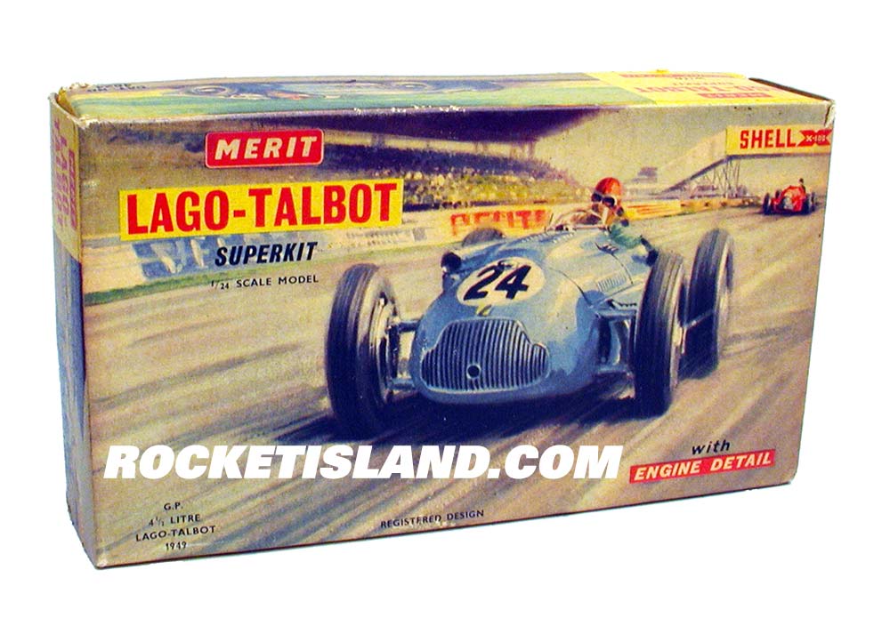 Merit Talbot Lago Plastic Model Kit - Rocket Island Vintage Stock Images