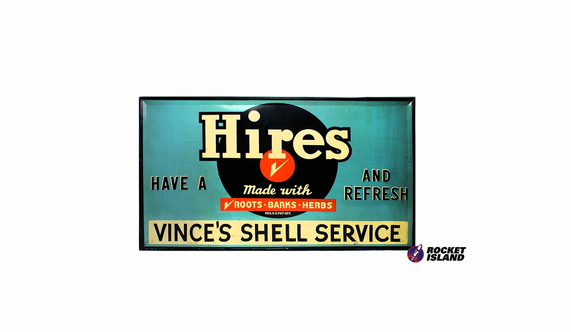 "Have A Hires And Refresh" Customized Retailer Sign (1948) - Rocket ...
