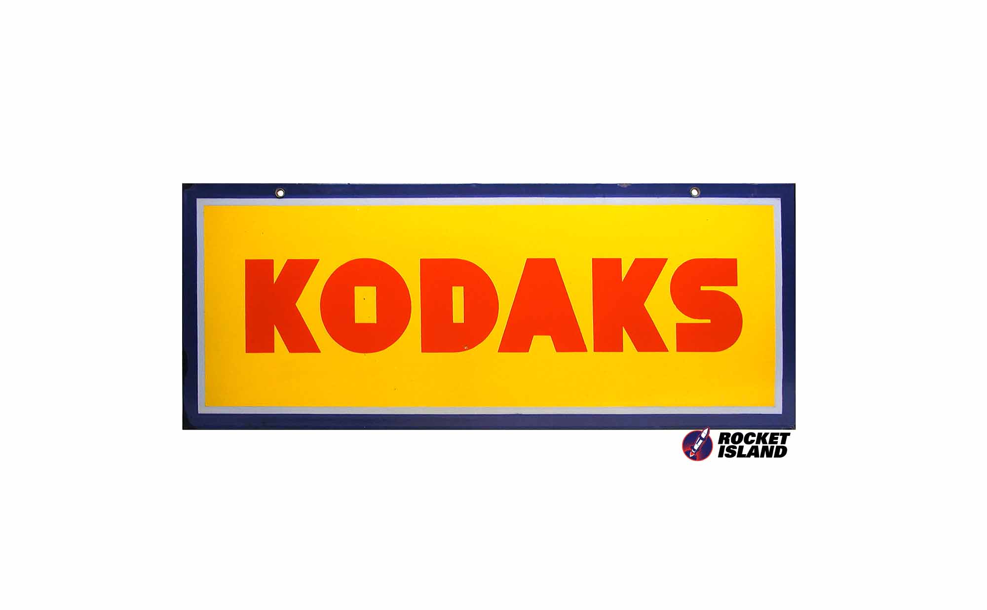 Kodak Film and Cameras Retailer Sign (1930s) - Rocket Island Vintage ...