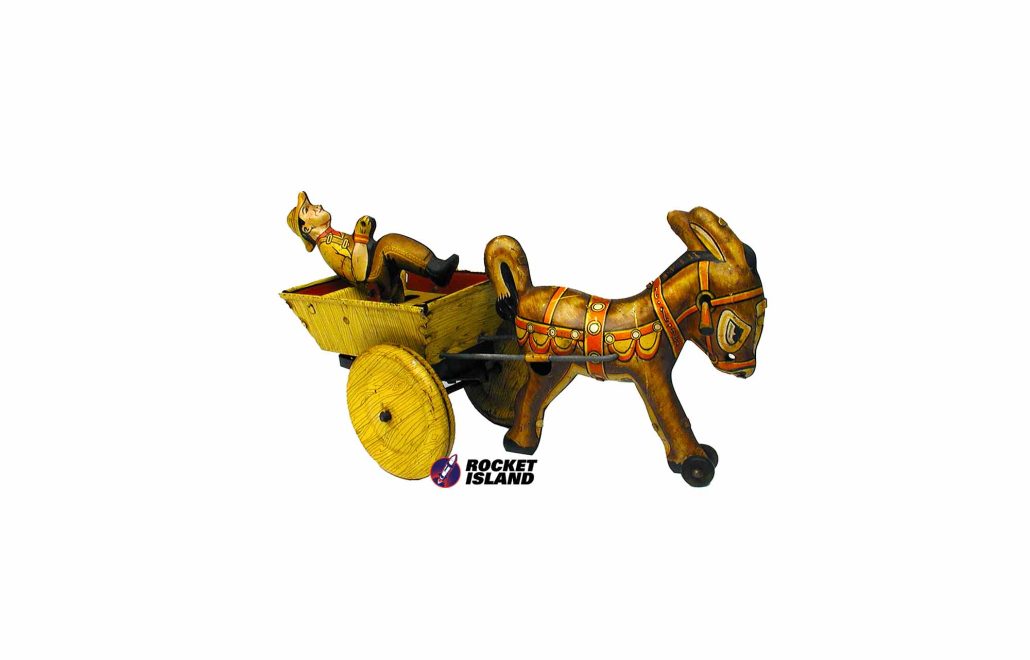 Marx Donkey and Cart (1940s) - Rocket Island Vintage Stock Images