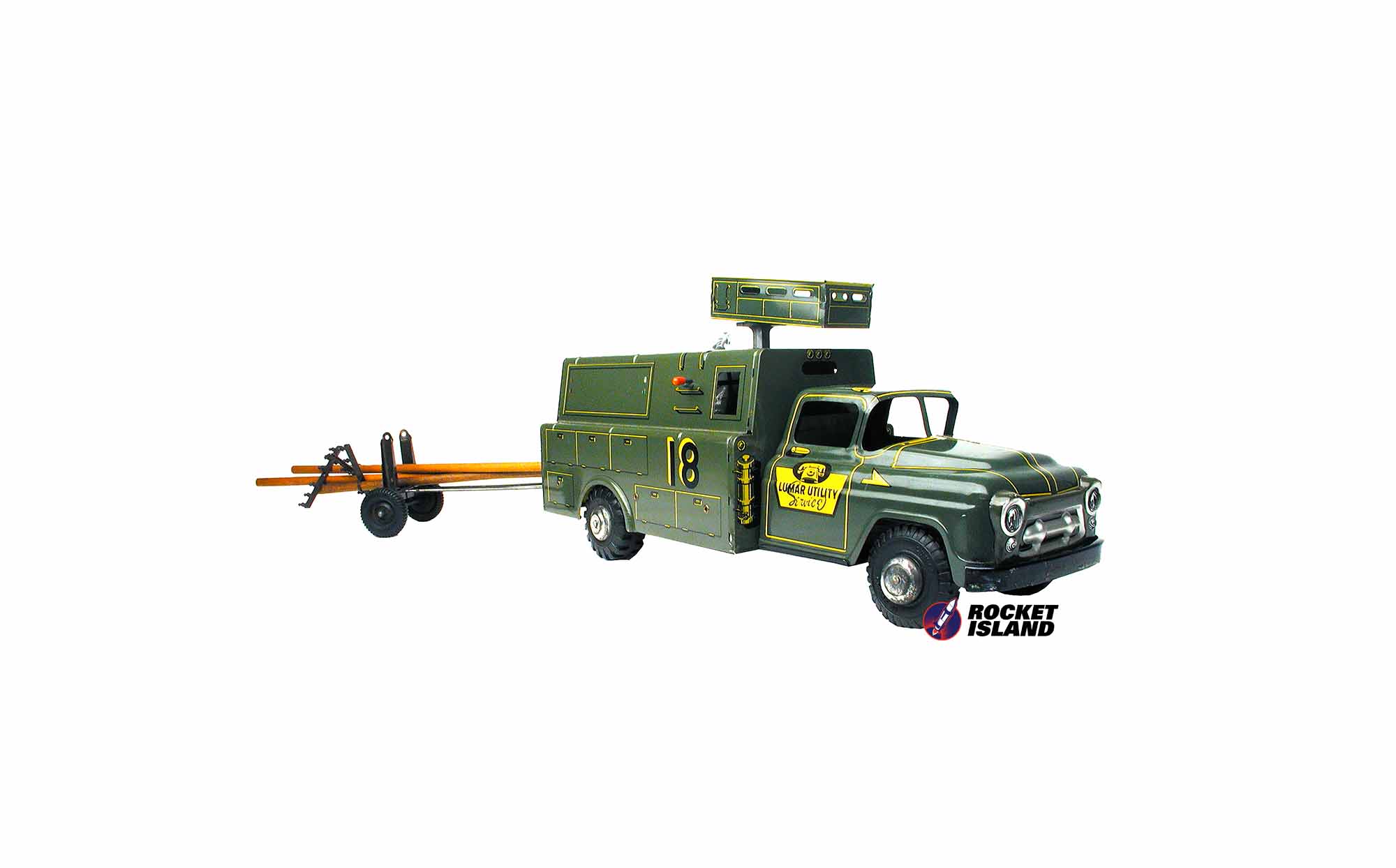 Marx Lumar Utility Truck and Trailer (1950s) - Rocket Island Vintage ...