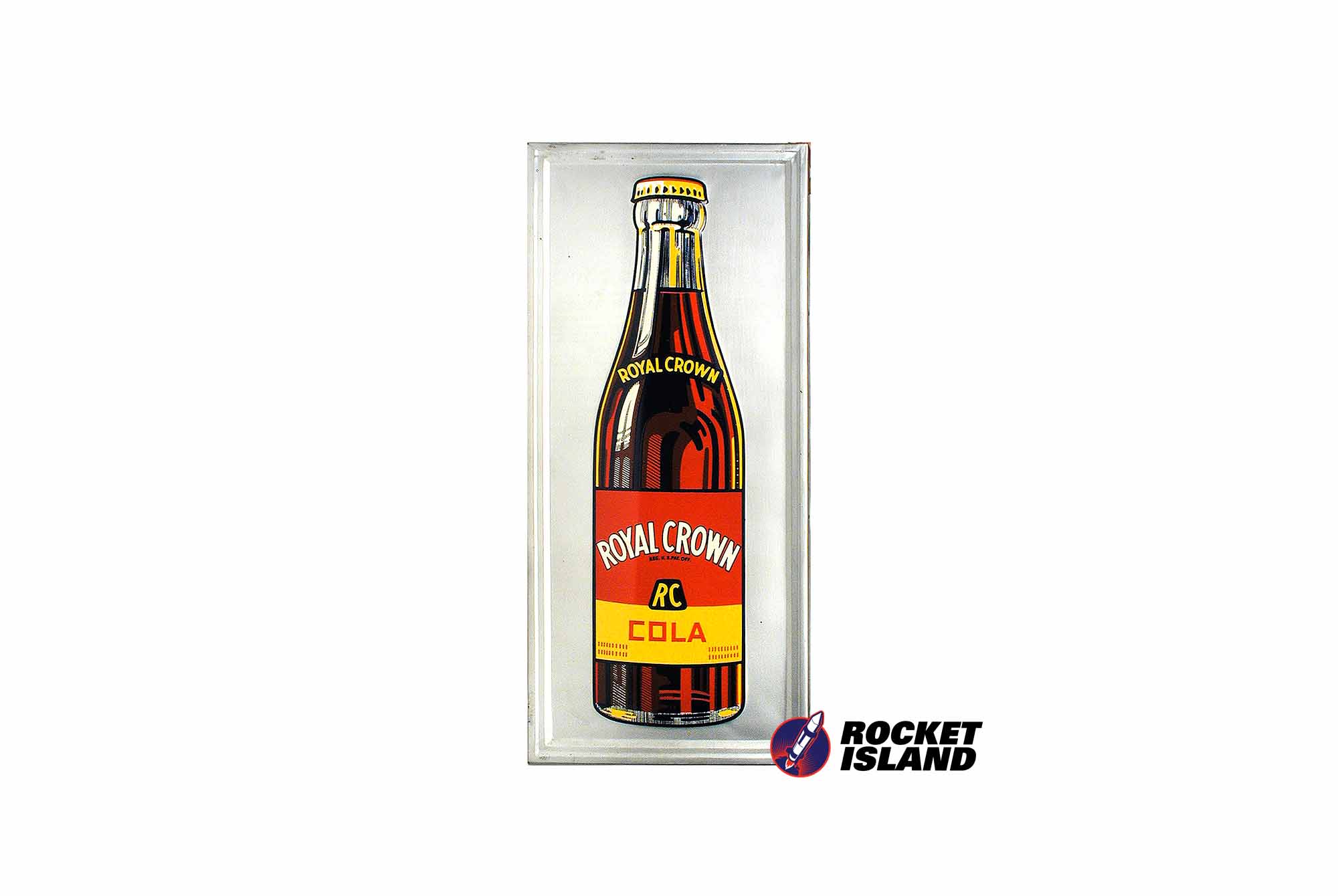 Royal Crown Cola Retailer Sign (1938) - Rocket Island Vintage Stock Images