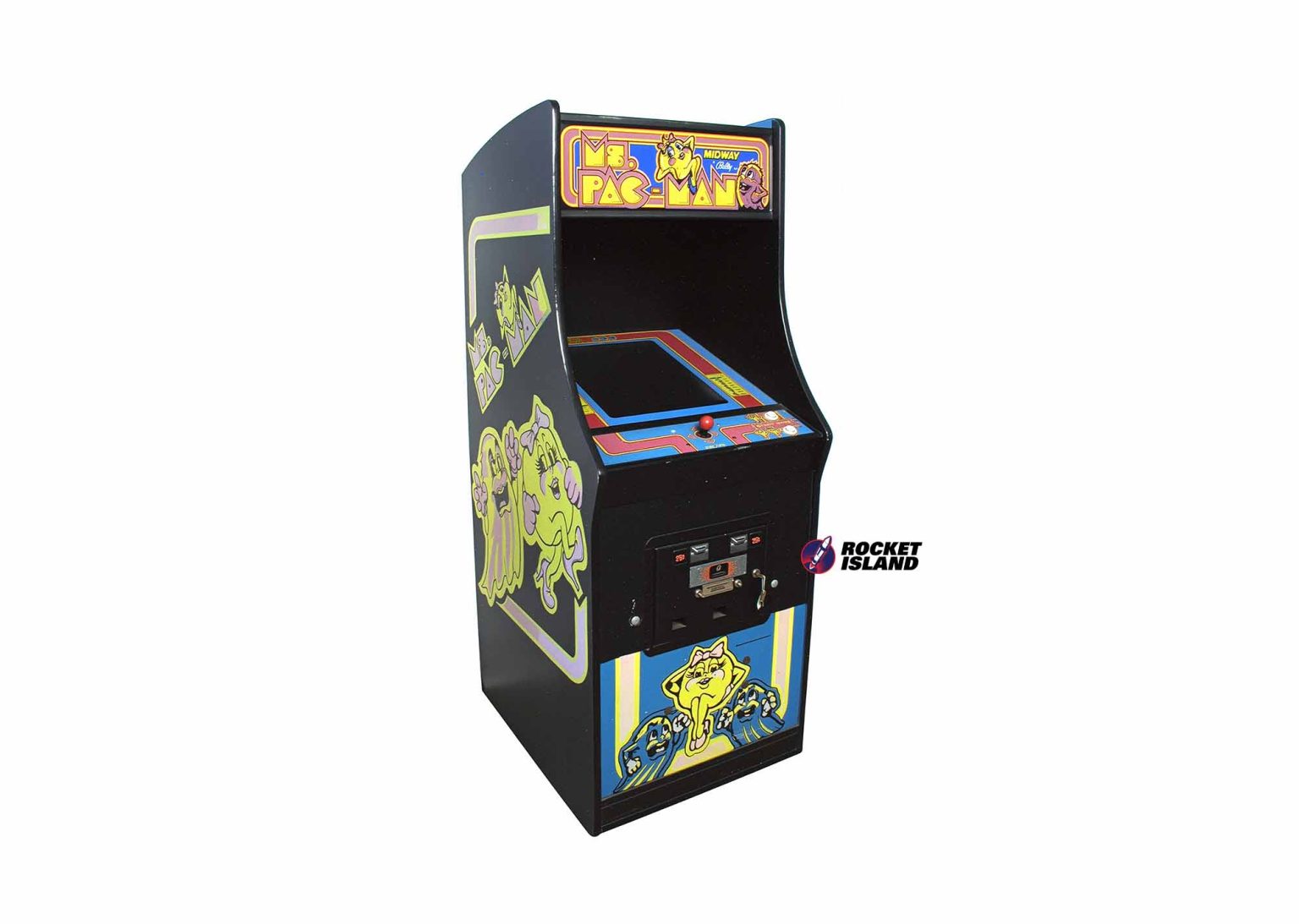 Bally Midway Ms. Pac Man Arcade Video Game (1980s) - Rocket Island ...