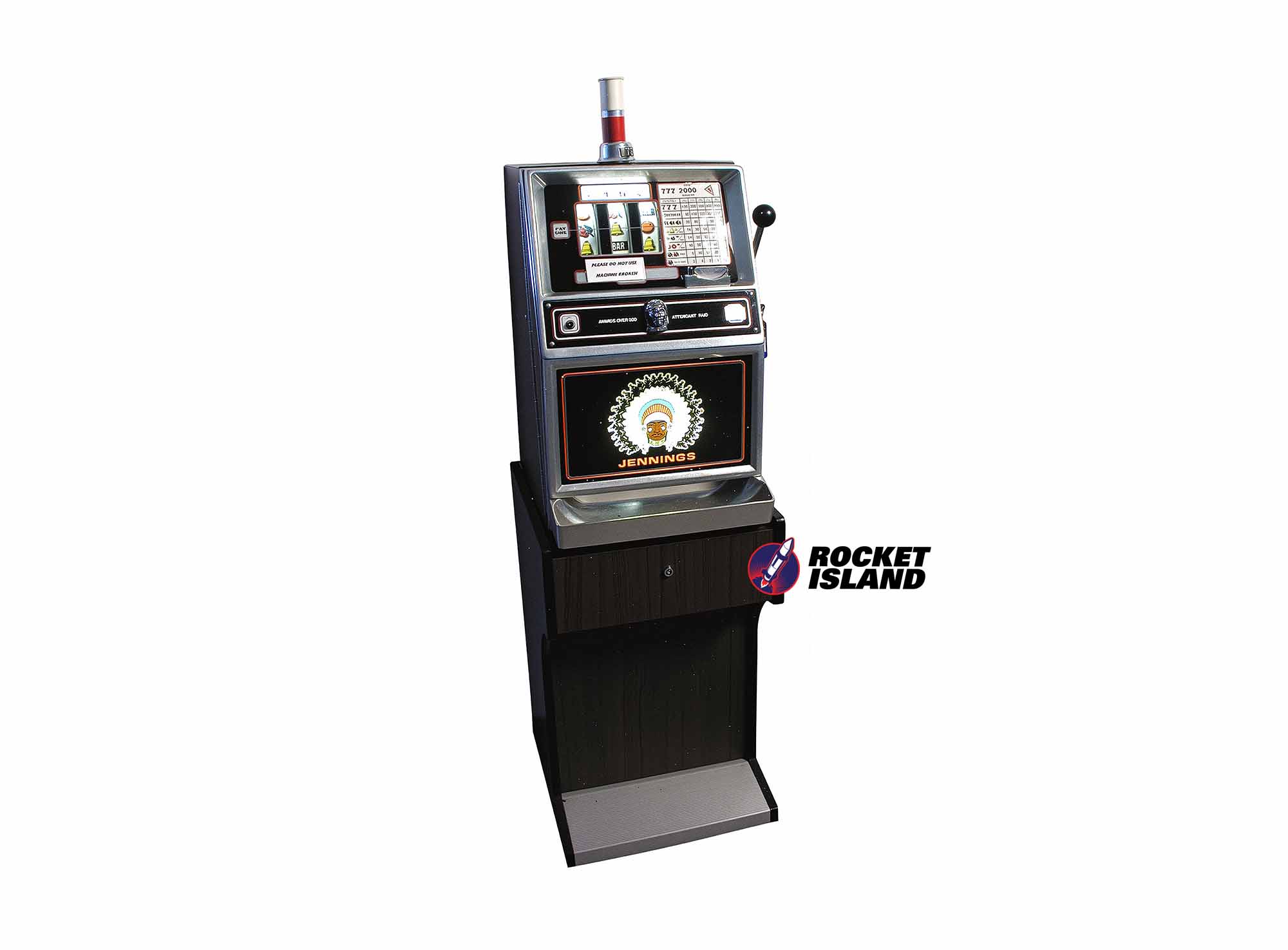 Jennings Chief Slot Machine (1960s) - Rocket Island Vintage Stock Images