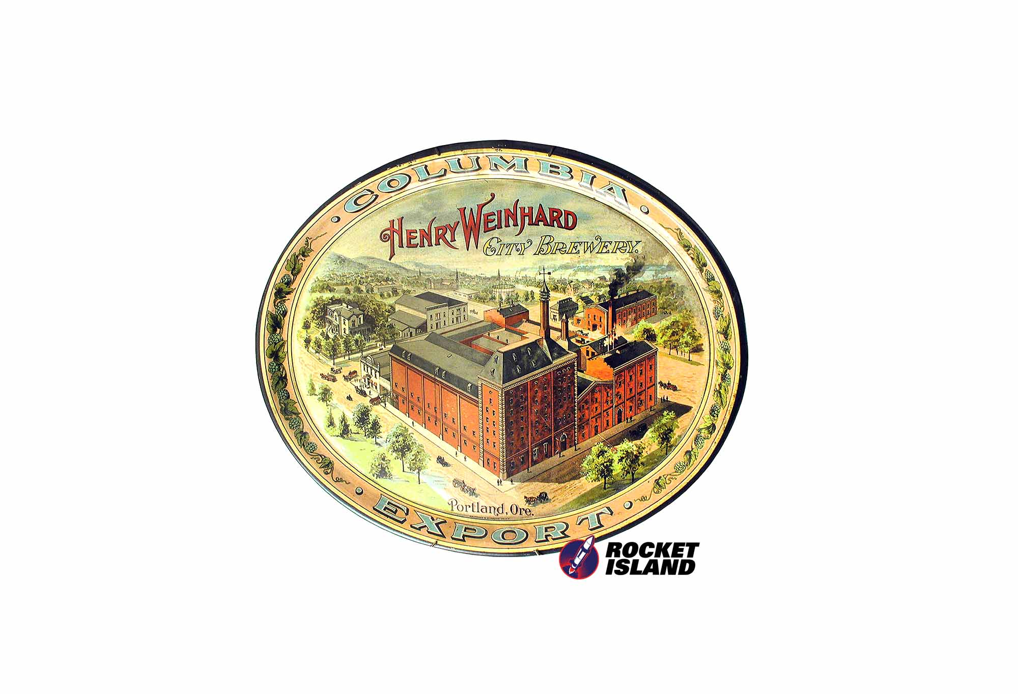 Henry Weinhard Brewing Serving Tray (1920s) - Rocket Island Vintage ...