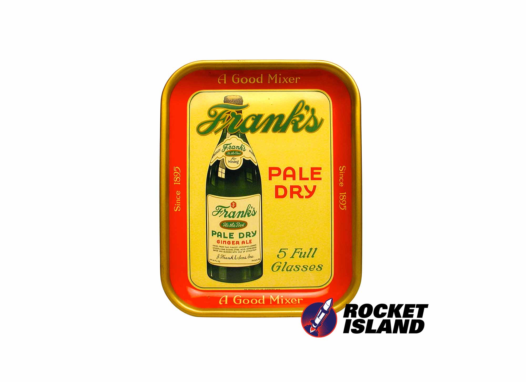Frank's Pale Dry Ginger Ale Prohibition-Era Serving Tray (1920s ...