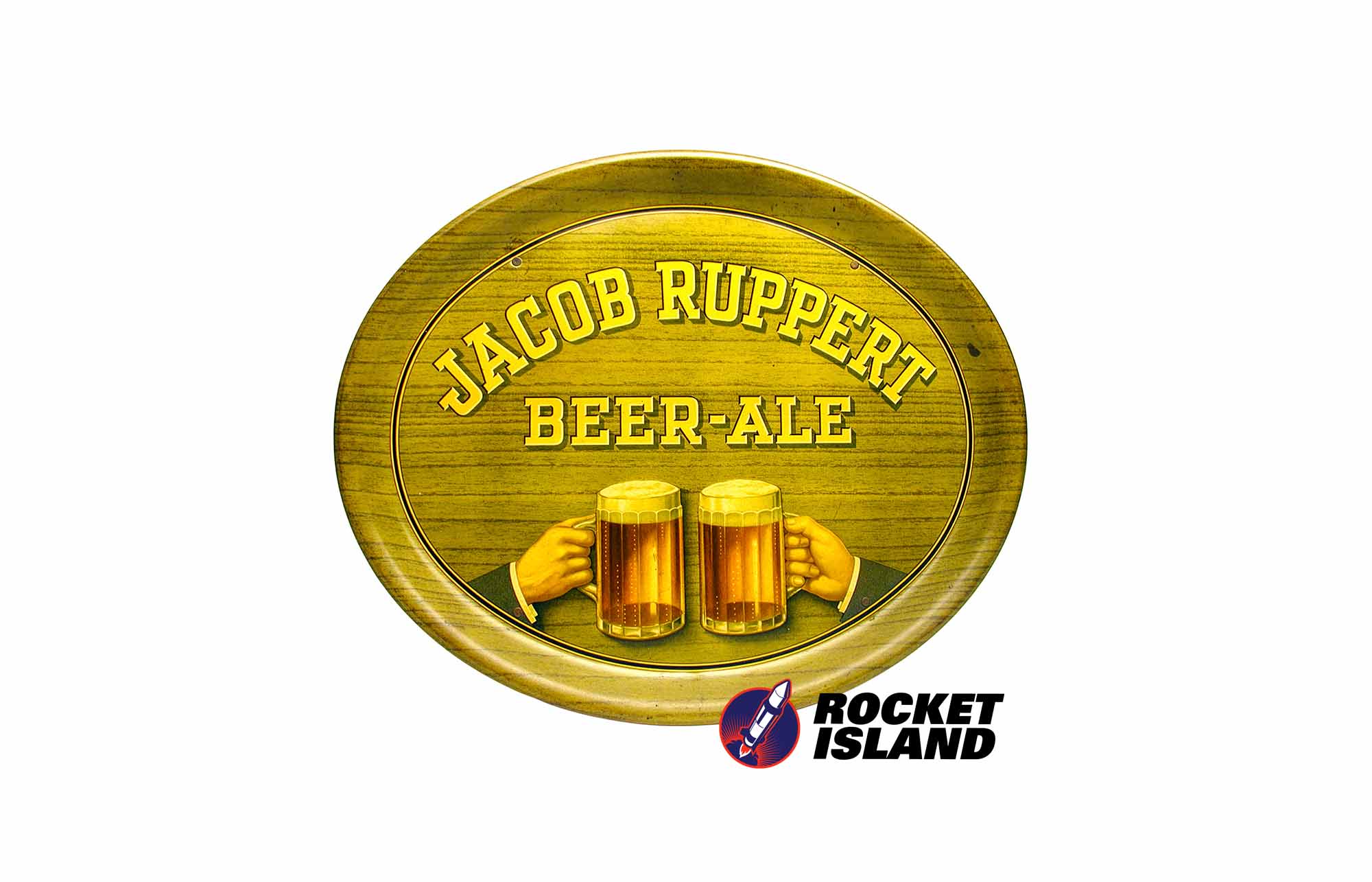 Jacob Ruppert Beer-Ale Serving Tray (1930s) - Rocket Island Vintage ...