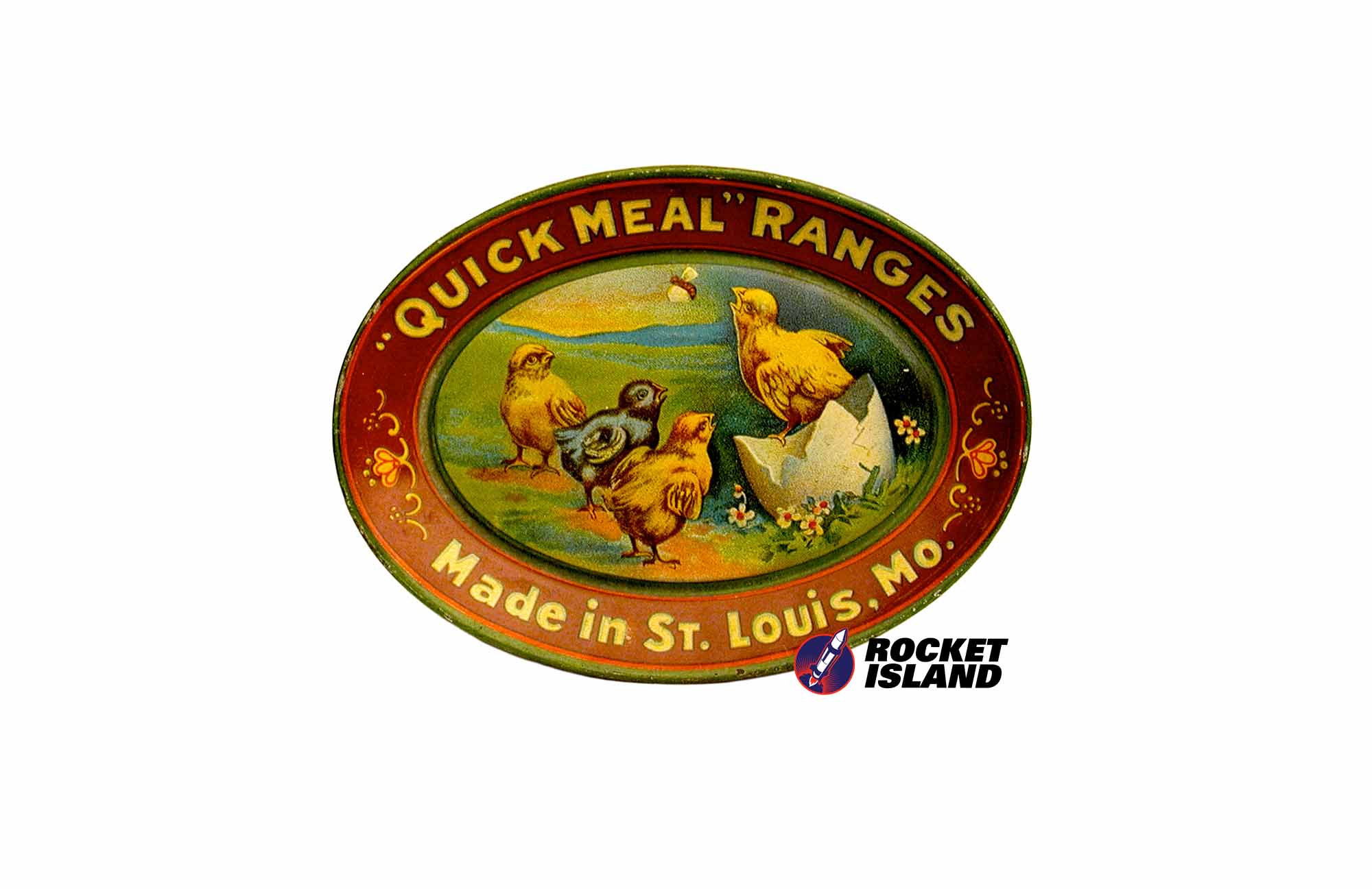 Quick Meal Ranges Tip Tray (1910s) - Rocket Island Vintage Stock Images